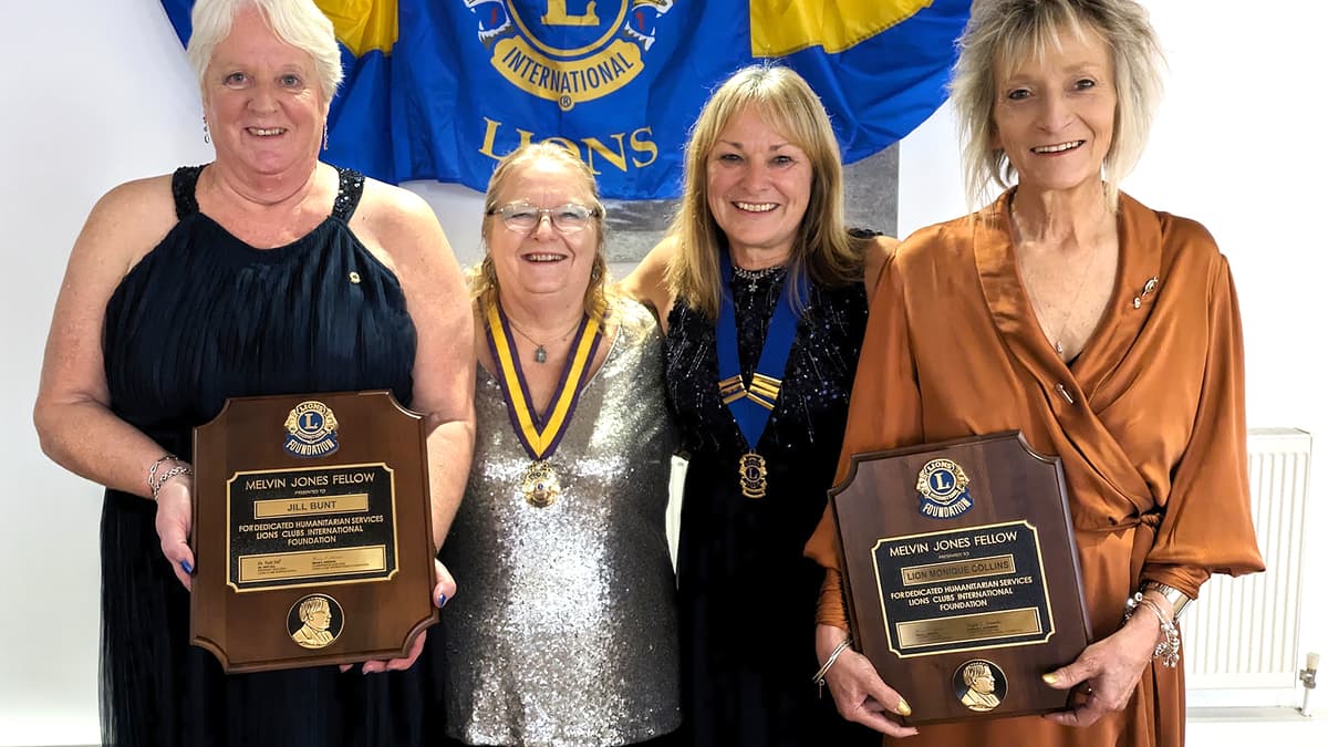 Prestigious award for Lions Club duo | voicenewspapers.co.uk