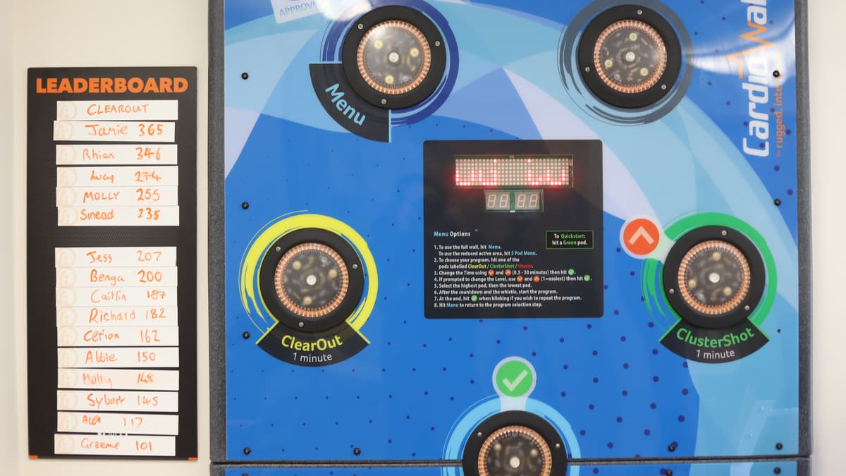 Electronic interactive wall installed to help improve mental and ...