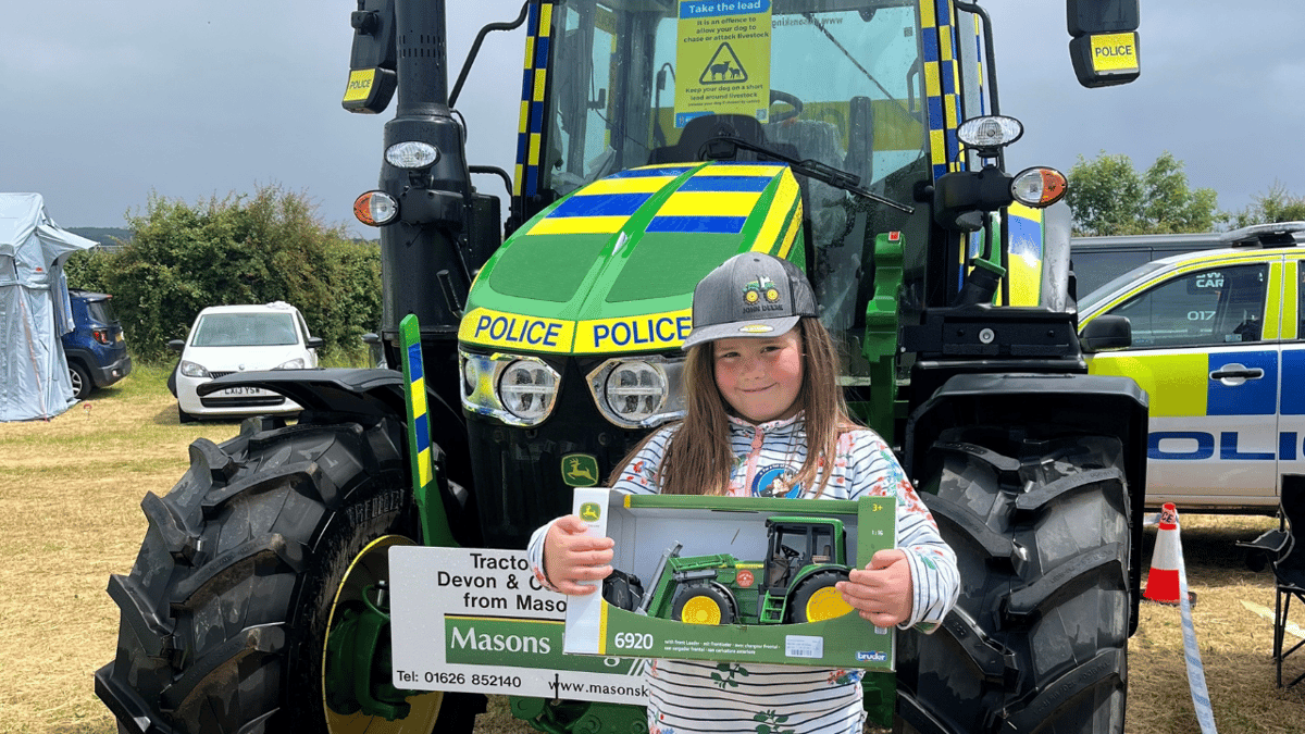 Devon and Cornwall Police reveal winning name for police tractor ...