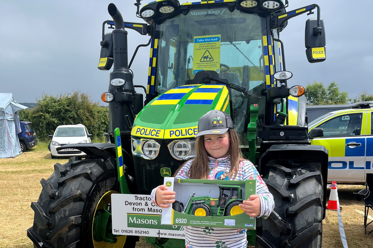 Devon and Cornwall Police reveal winning name for police tractor ...