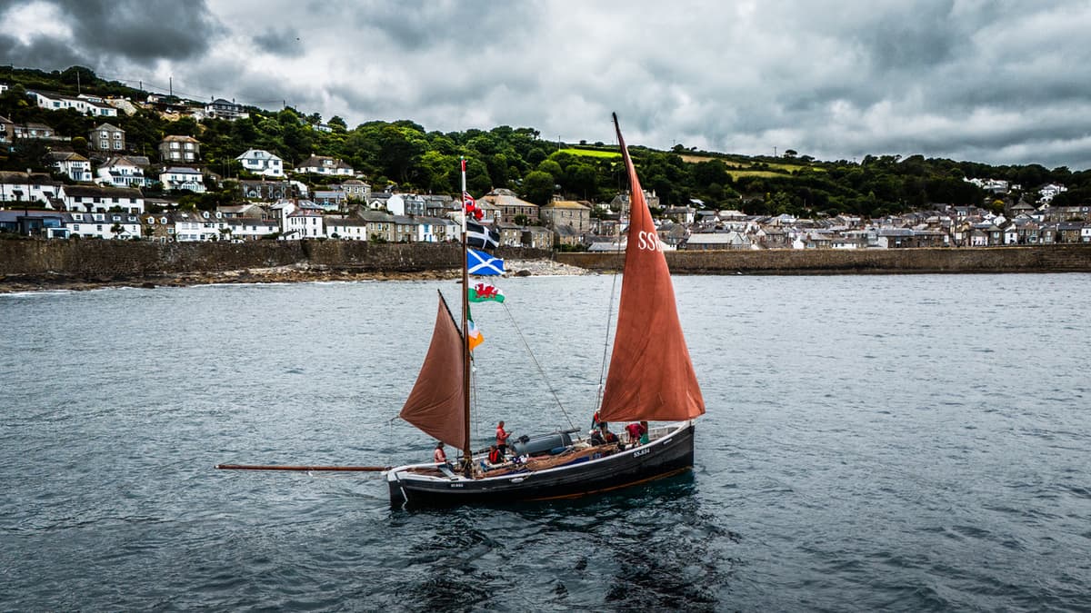 Cornish fishing vessel flies the flag for maritime heritage after ...