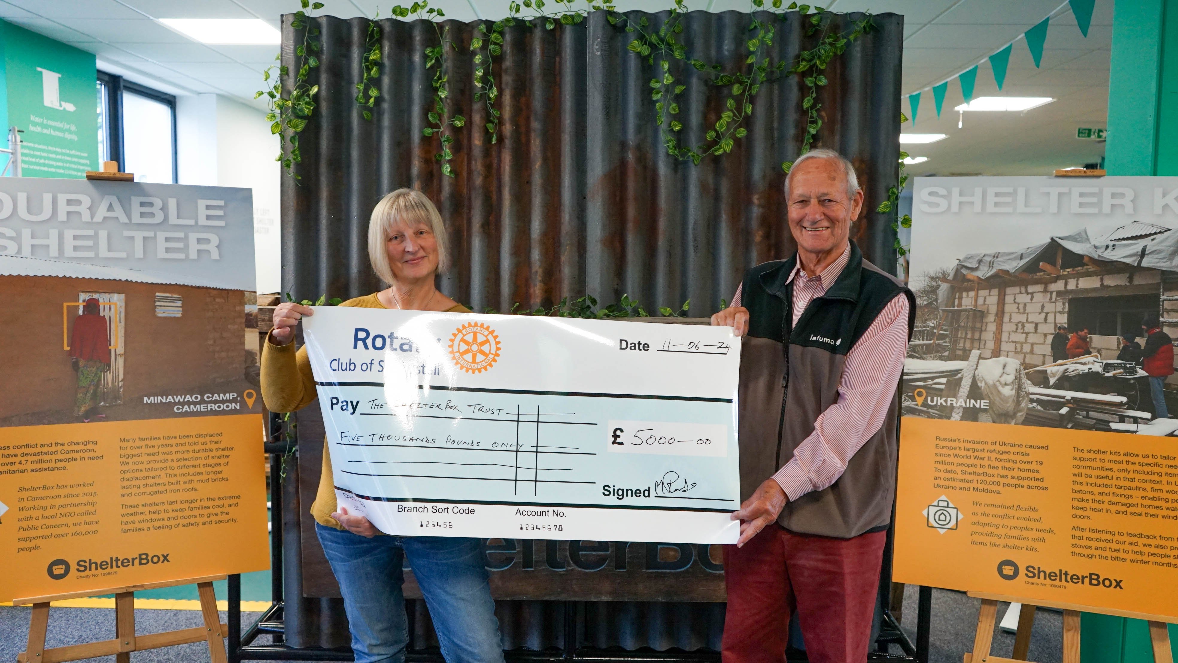 St Austell Rotary Club raises £5,000 for ShelterBox | voicenewspapers.co.uk