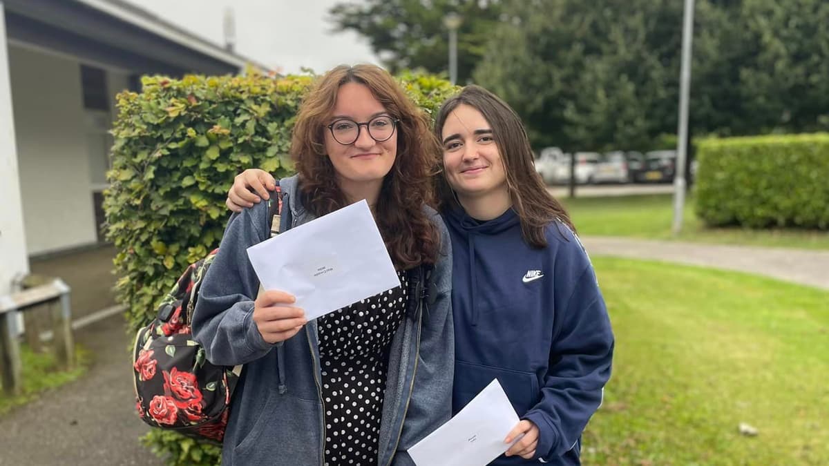 Beaming smiles as Treviglas Sixth Form students learn their exam ...
