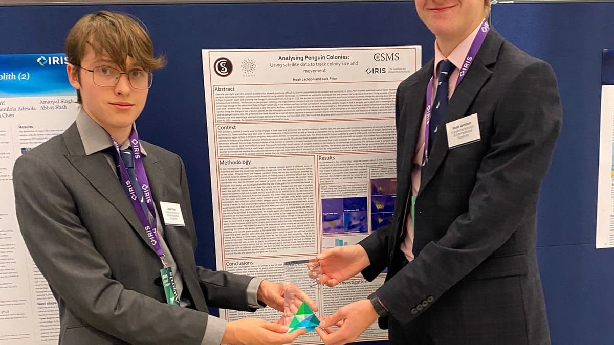 Camborne students make a splash at national science awards ...