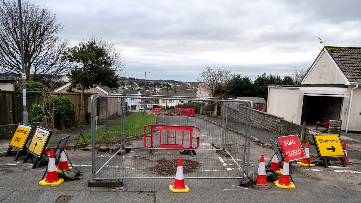 Old mining features beneath closed off street in St Austell require ...