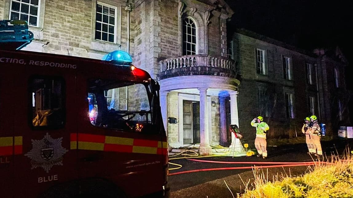 Firefighters tackle blaze at Truro's Old County Hall | voicenewspapers ...