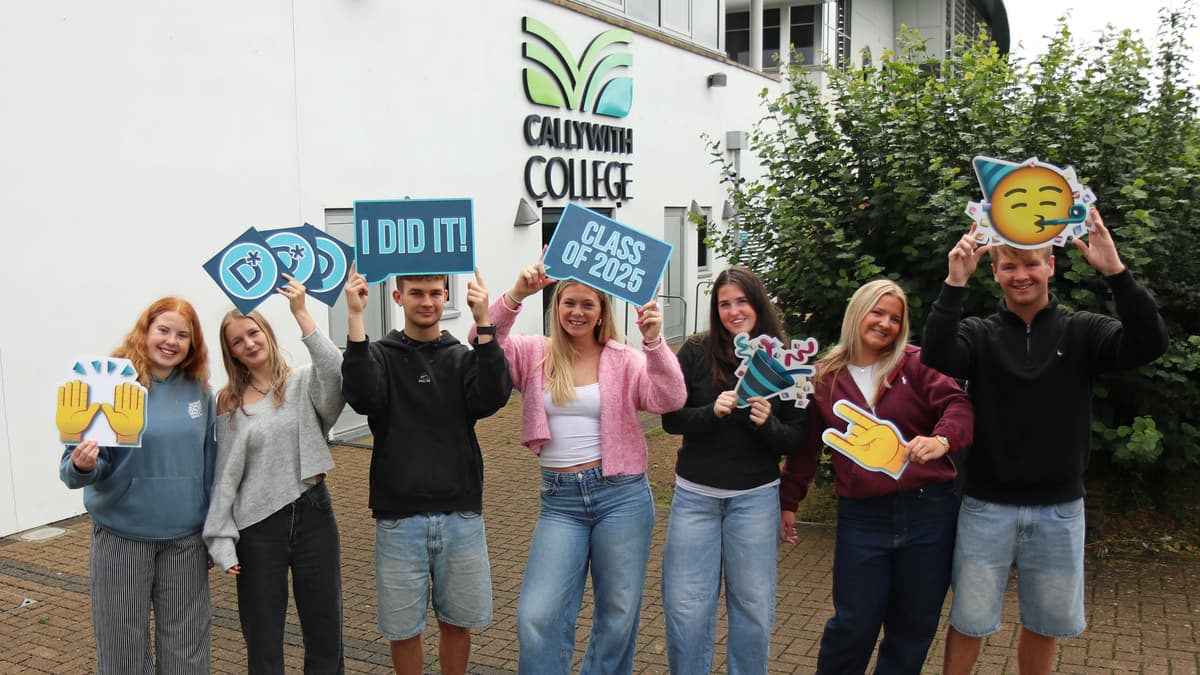 Callywith College students celebrate outstanding A Level and BTEC ...