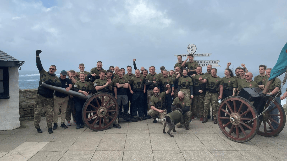 Charity makes history after pulling a one tonne field gun 1,000 miles ...